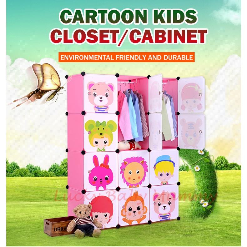 【Basic Cube Storage - Cartoon】DIY Modular Cube Storage Cabinet System