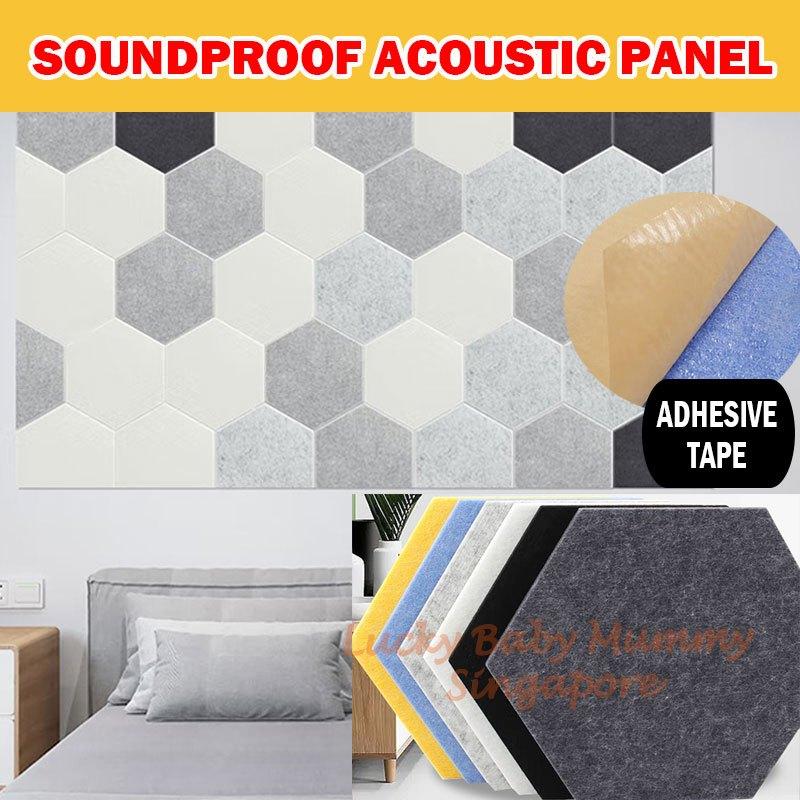 Self-adhesive Hexagon Sound proof Acoustic Panel Stickers Home Studio