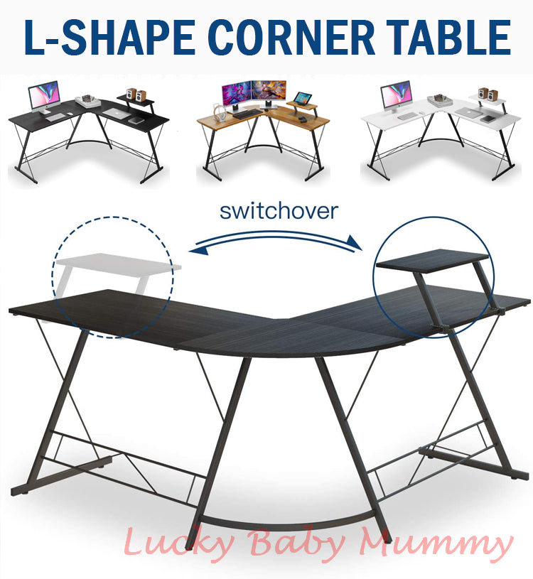 (New) Corner L Shape Computer Study Table
