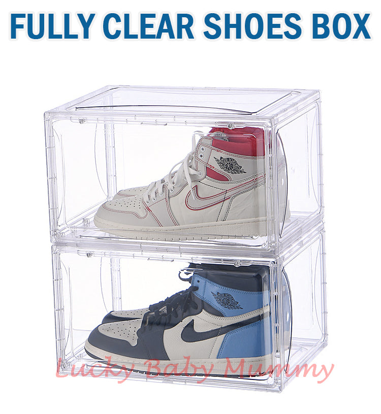 Large Capacity Stackable Full Transparent PP Plastic Shoes Box